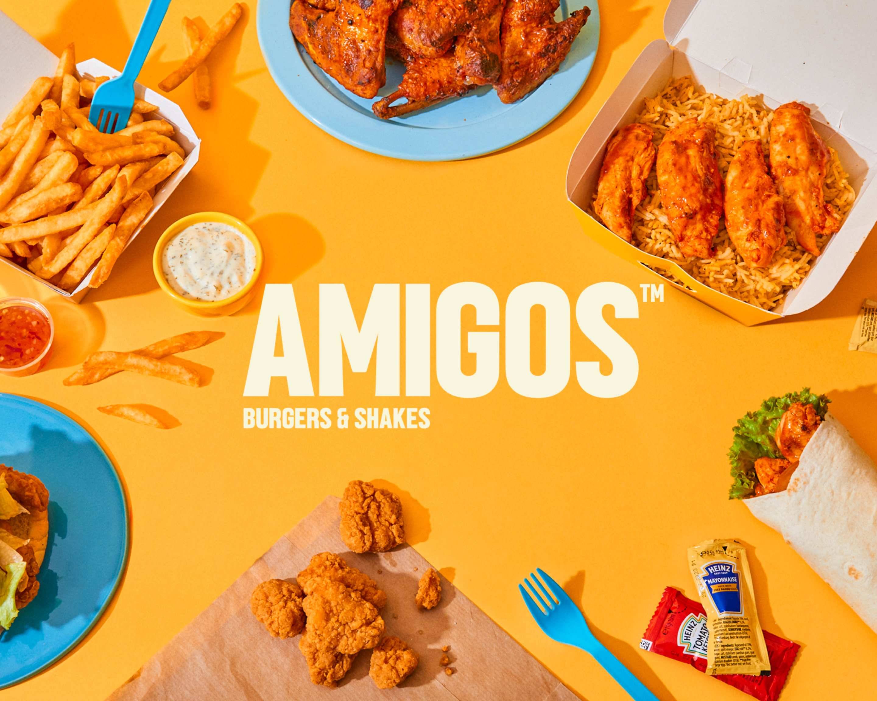 Amigos Burgers & Shakes (Southall) Menu - Takeaway in London | Delivery ...