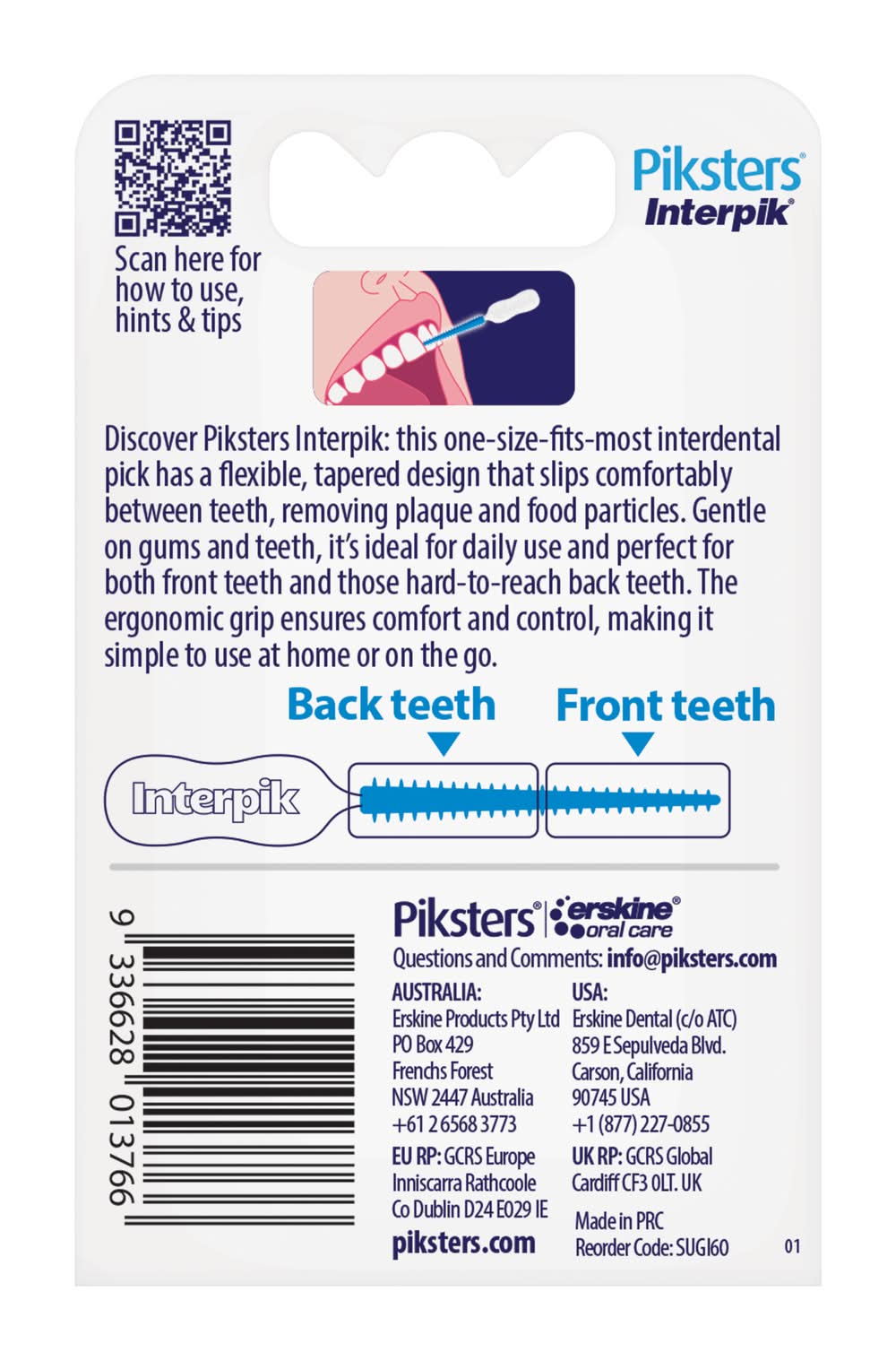 Piksters Interpik Interdental Brushes Delivery Near Me | Order Online ...