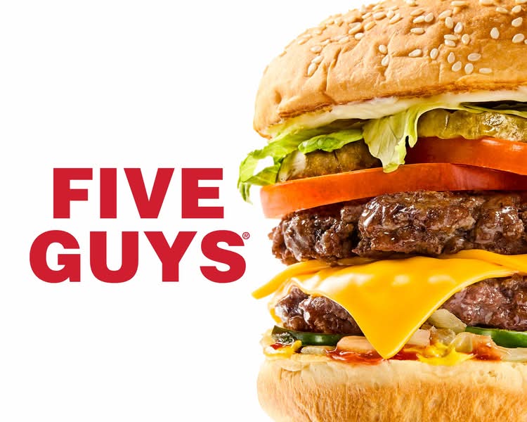 Five Guys - Burgers, Fries & Shakes - Telford Menu & Prices - Lawley ...