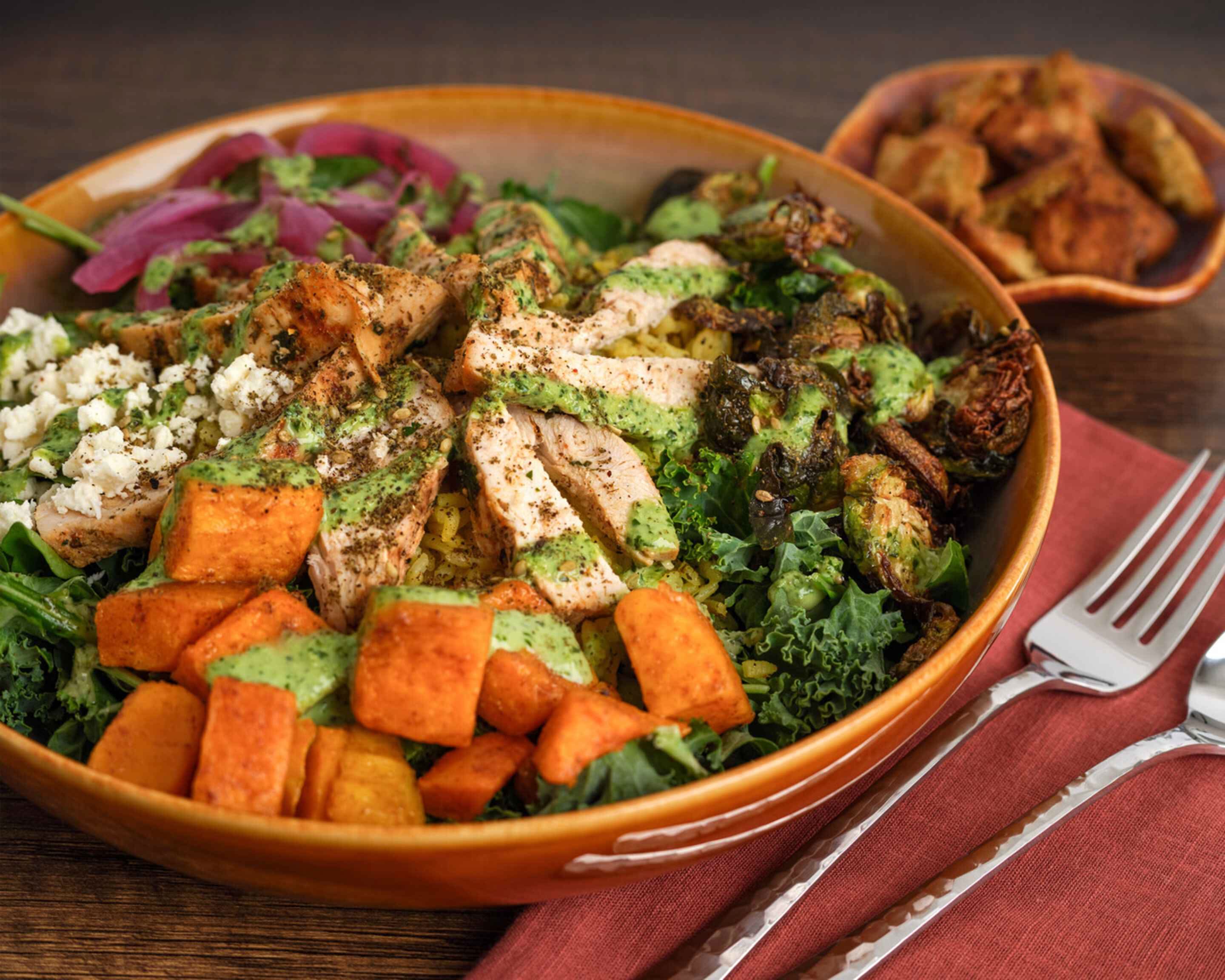 Order Roti Mediterranean Bowls, Salads & Wraps - Menu & Prices - Oak ...