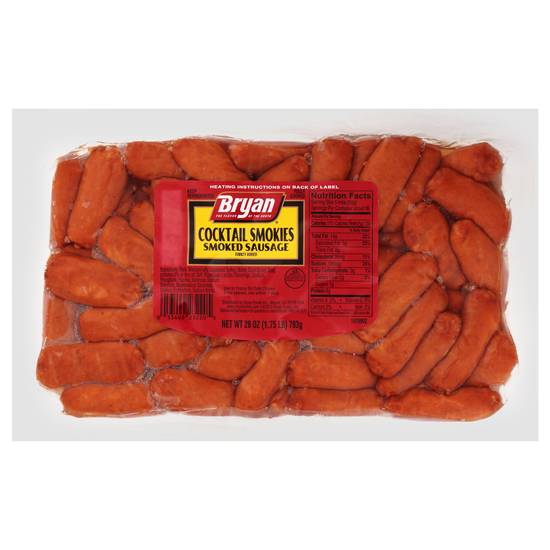 Bryan Cocktail Smokies Smoked Sausage (28 oz) | Delivery Near You ...