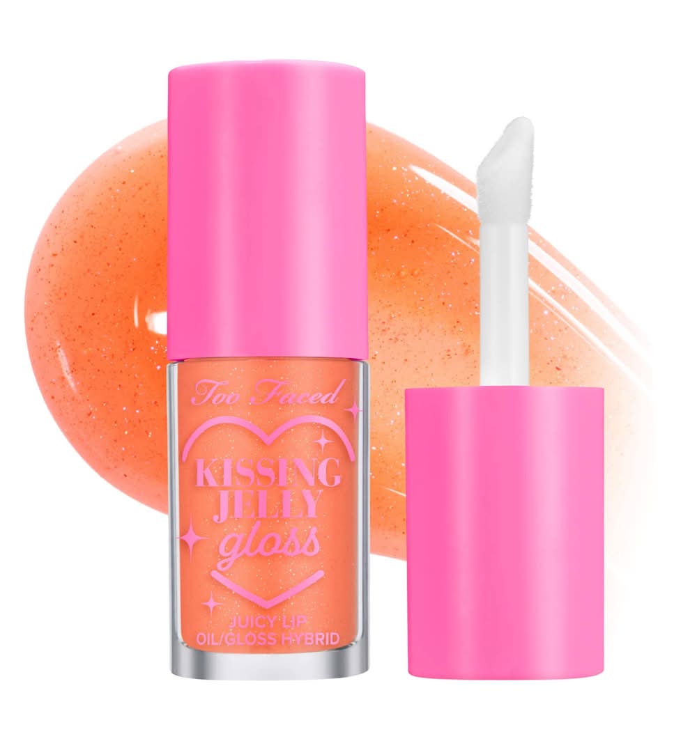 Too Faced Kissing Jelly Non-Sticky Lip Oil Gloss Peach Rings | Postmates