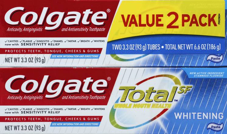 Colgate Total Sf Whitening Toothpaste Value pack (2 ct) | Delivery Near ...