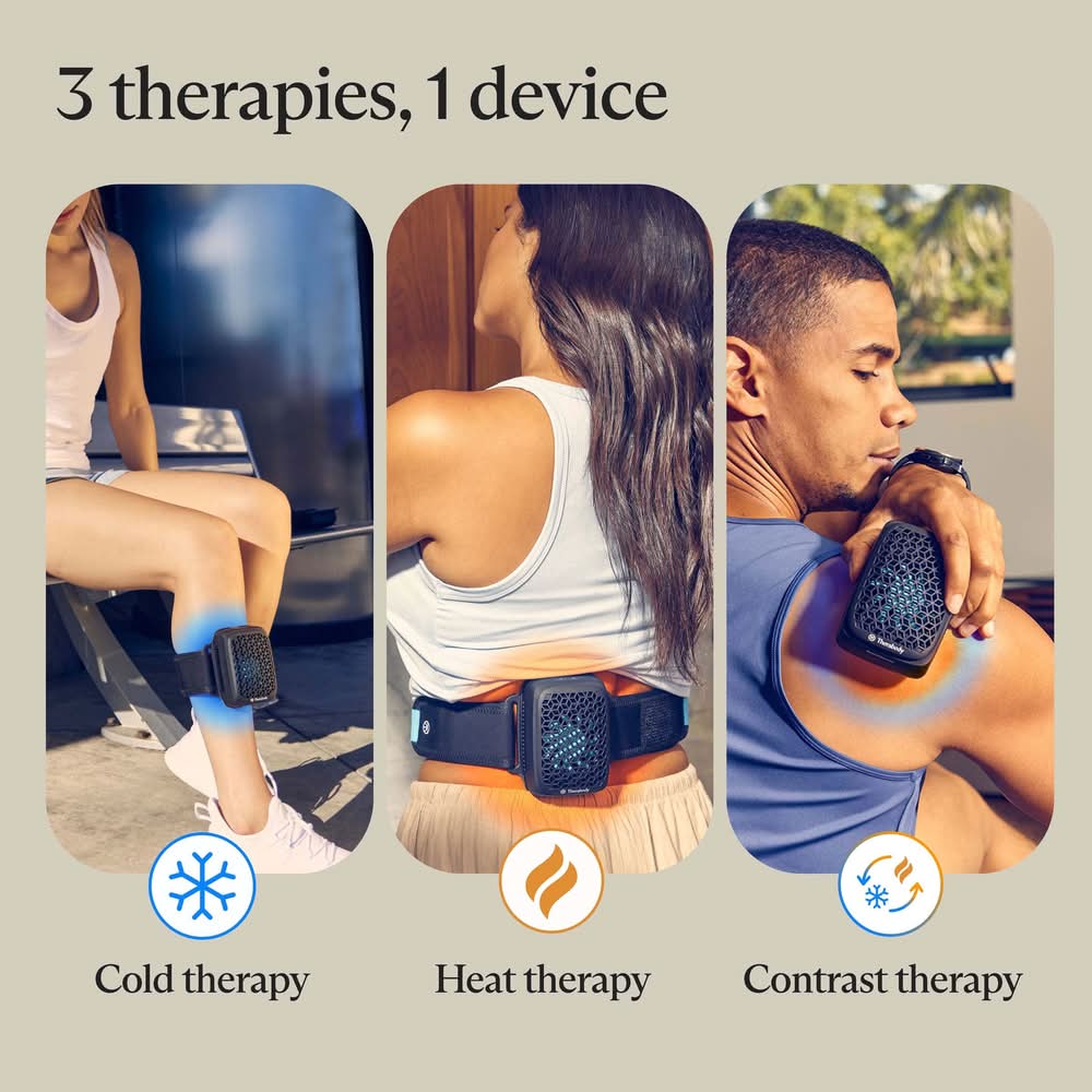 Therabody - RecoveryTherm Cube - Instant Hot, Cold & Contrast Therapy For Targeted Pain Relief ...