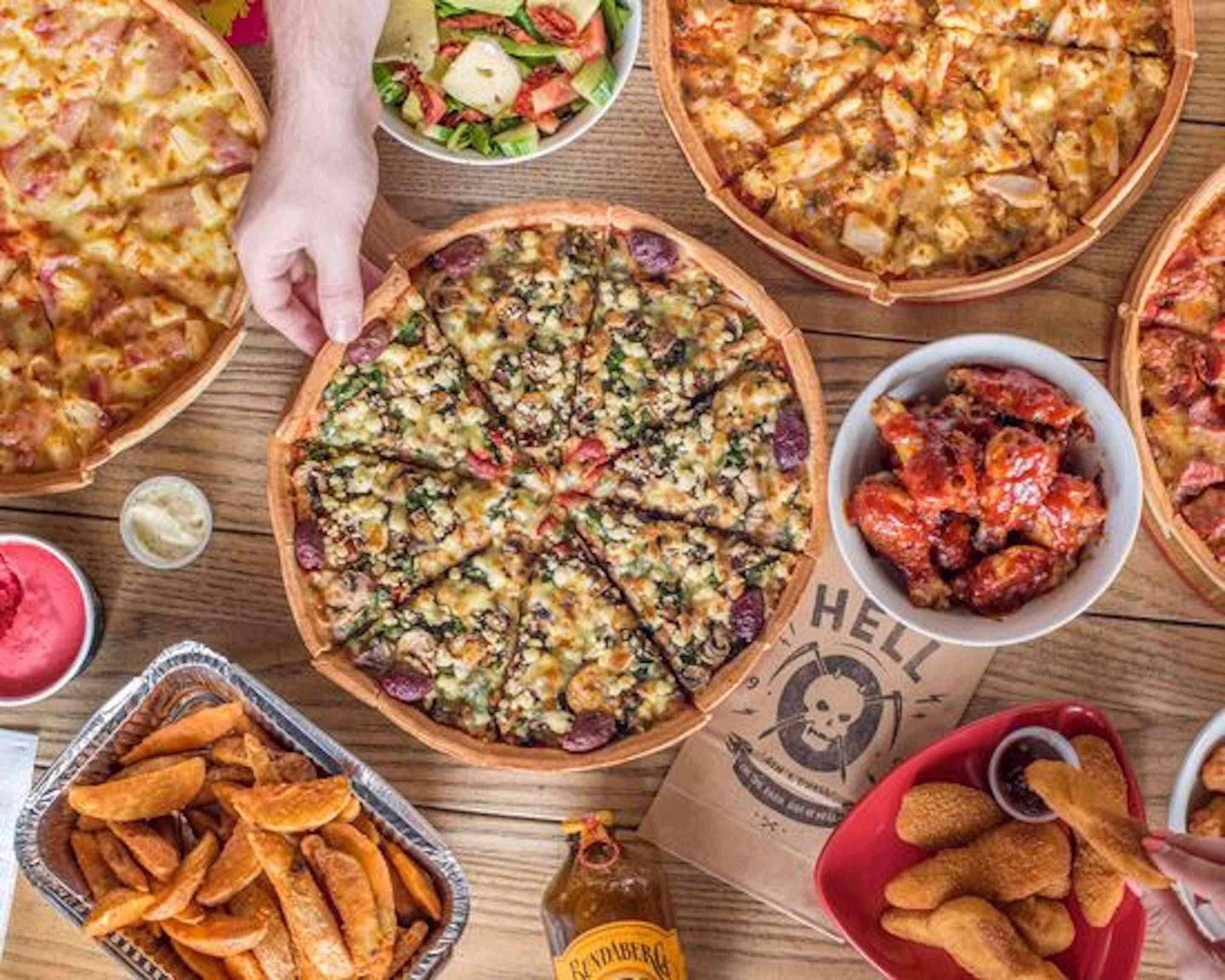 Hells pizza menu store