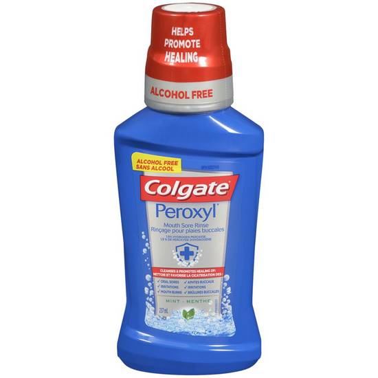 Colgate Peroxyl Peroxyl Mouth Sore Alcohol Free Oral Rinse (237 ml ...