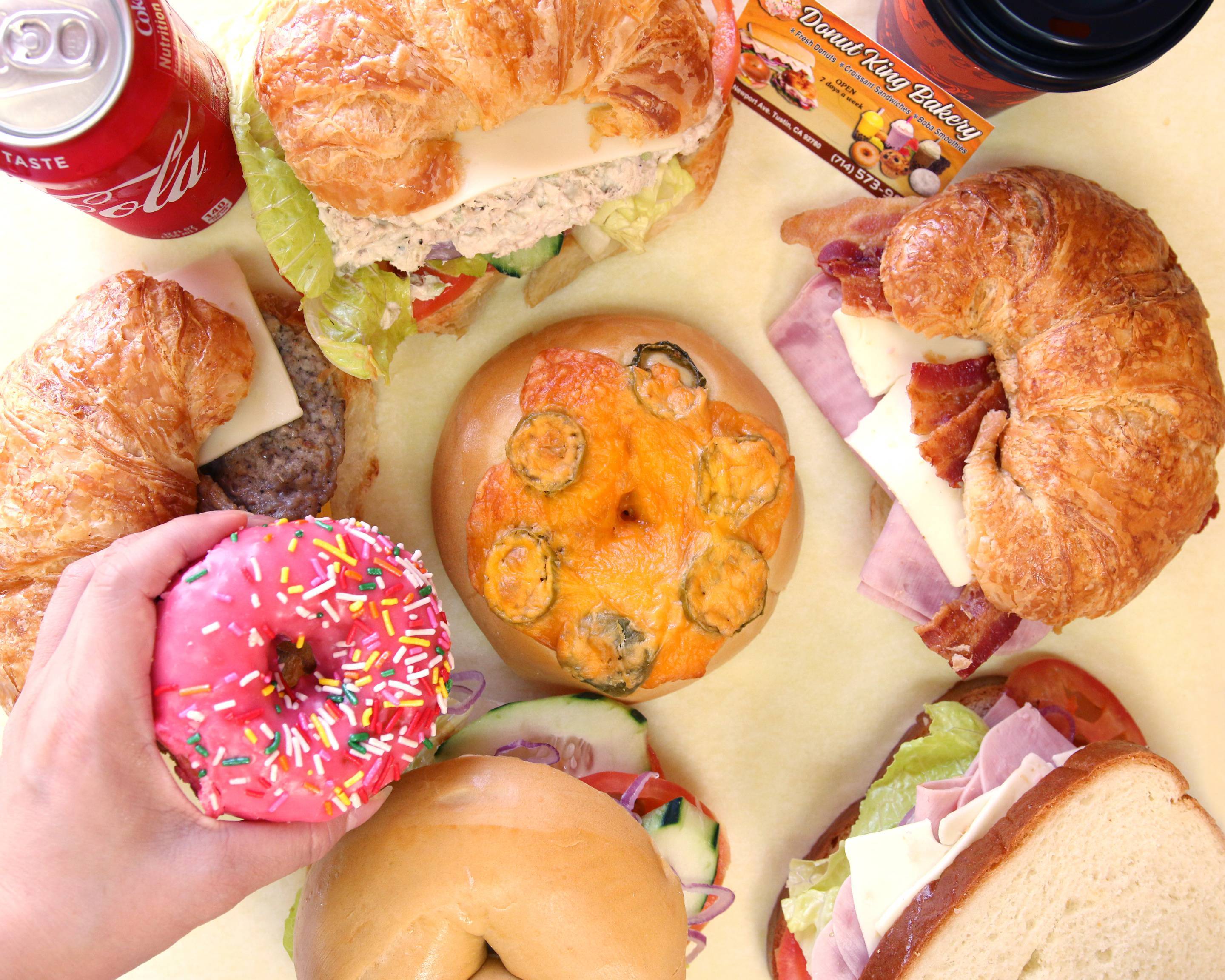 Order Donut King Bakery Menu Delivery in Tustin | Donut King Bakery ...