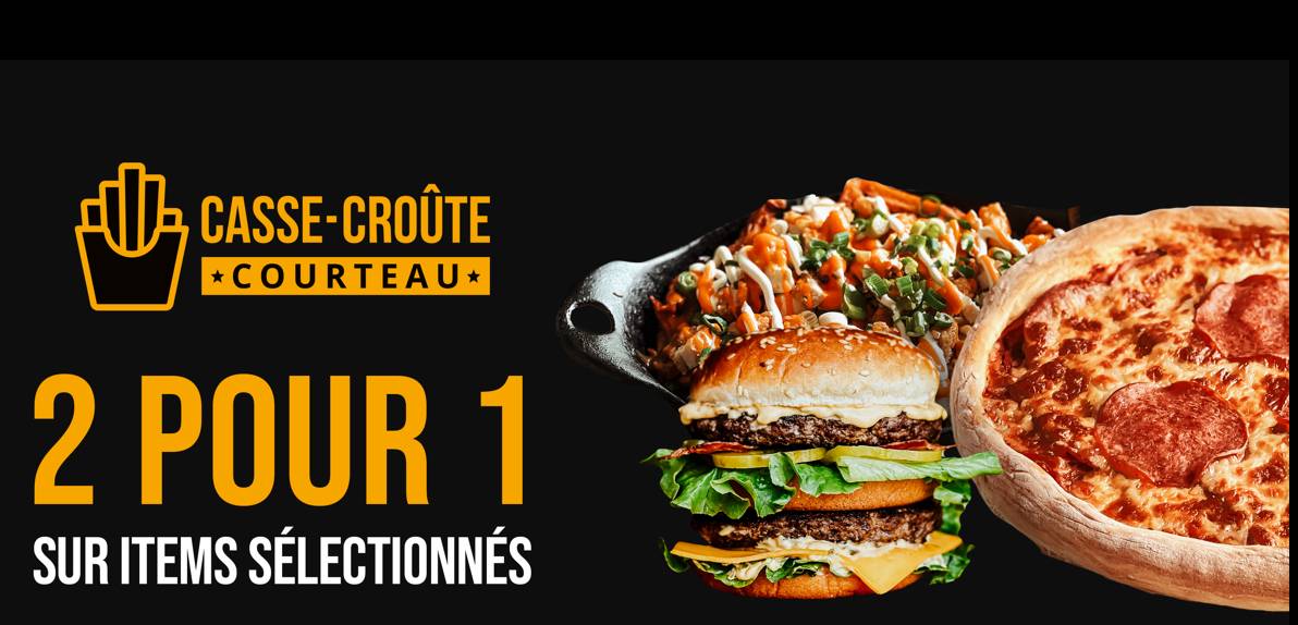 Commander d'un Casse-Croûte Courteau PDL【Menu et prix】| Trois-Rivières ...