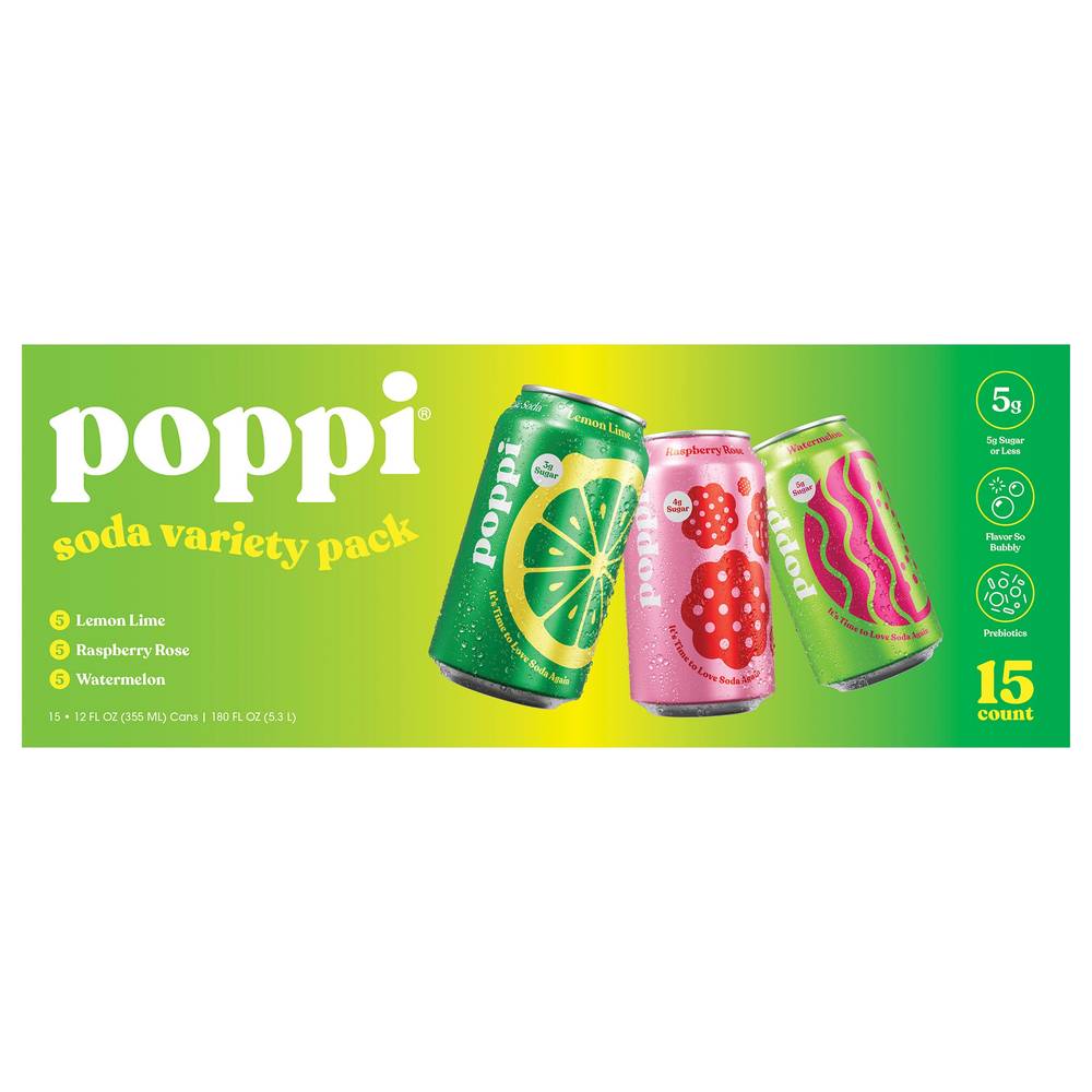 poppi Variety pack Prebiotic Soda Delivery Near Me | Order Online ...