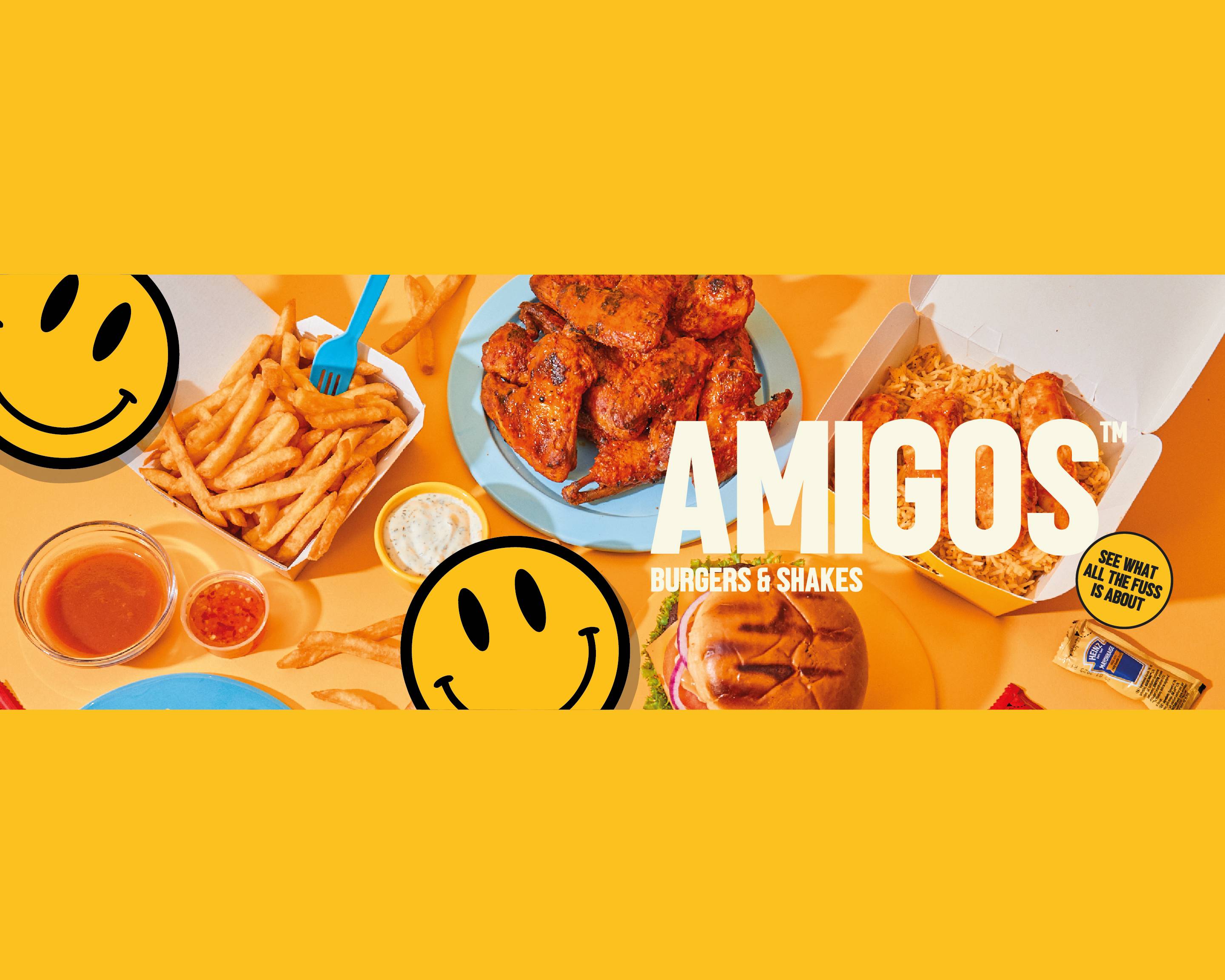 Amigos Burgers & Shakes (Feltham) Menu - Takeaway in London | Delivery ...