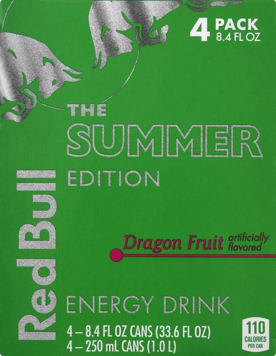 Red Bull Dragon Fruit Energy Drink (4 ct, 33.6 fl oz) | Delivery Near ...