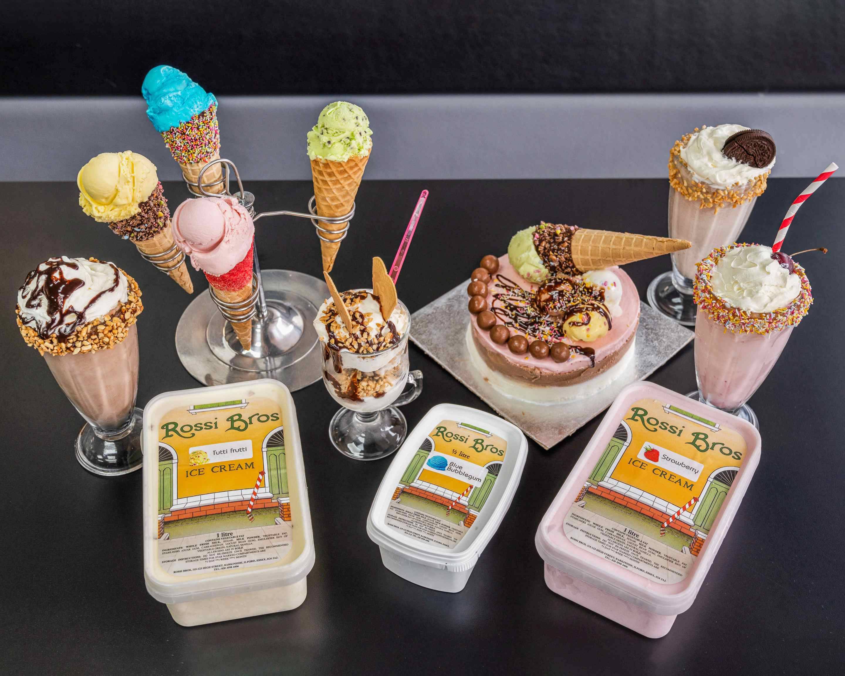 Rossi Bros Ice Cream Parlour Menu - Takeaway in London | Delivery Menu ...