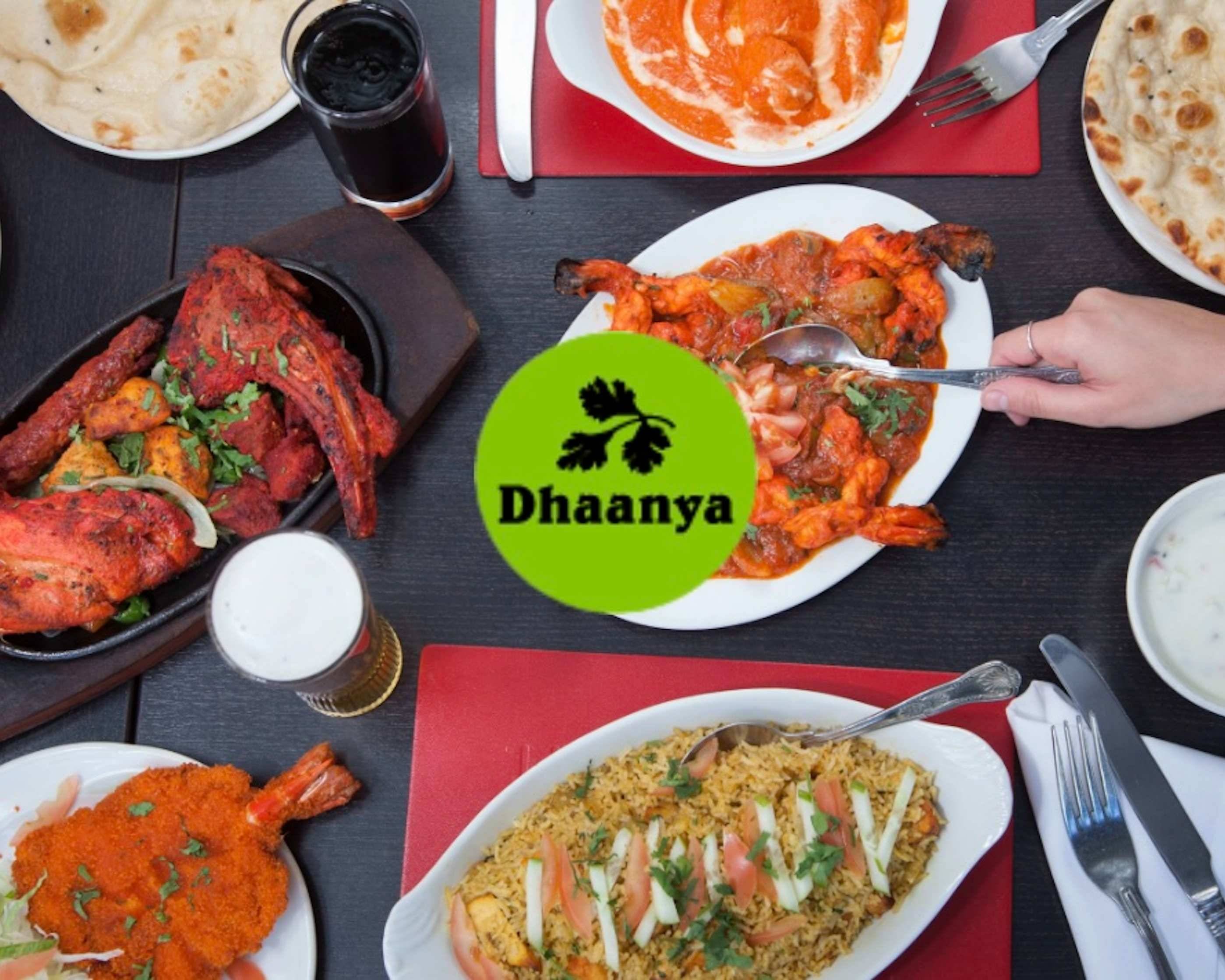 Dhaanya Indian Takeaway Menu - Takeaway in Manchester | Delivery menu ...