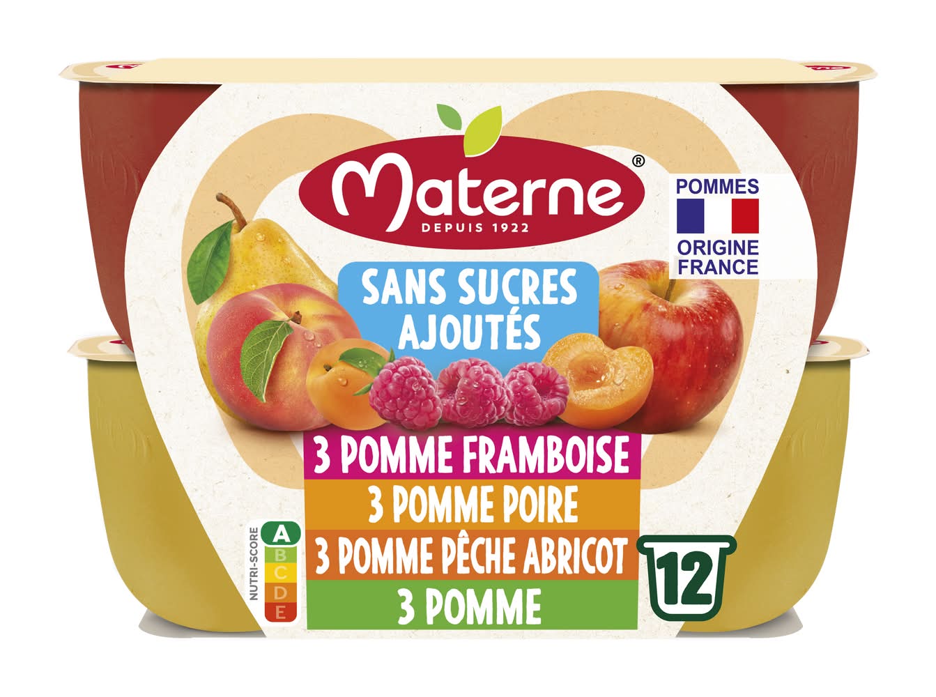 Materne Compote de fruits sans sucre ajoutés Livraison de produits à ...