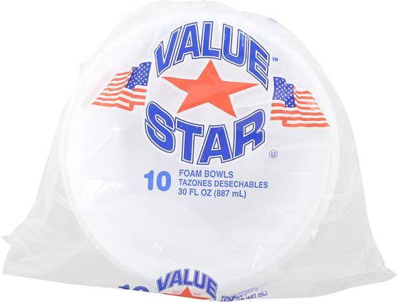 Value Star Foam Bowls (10 ct) | Delivery Near You | Uber Eats