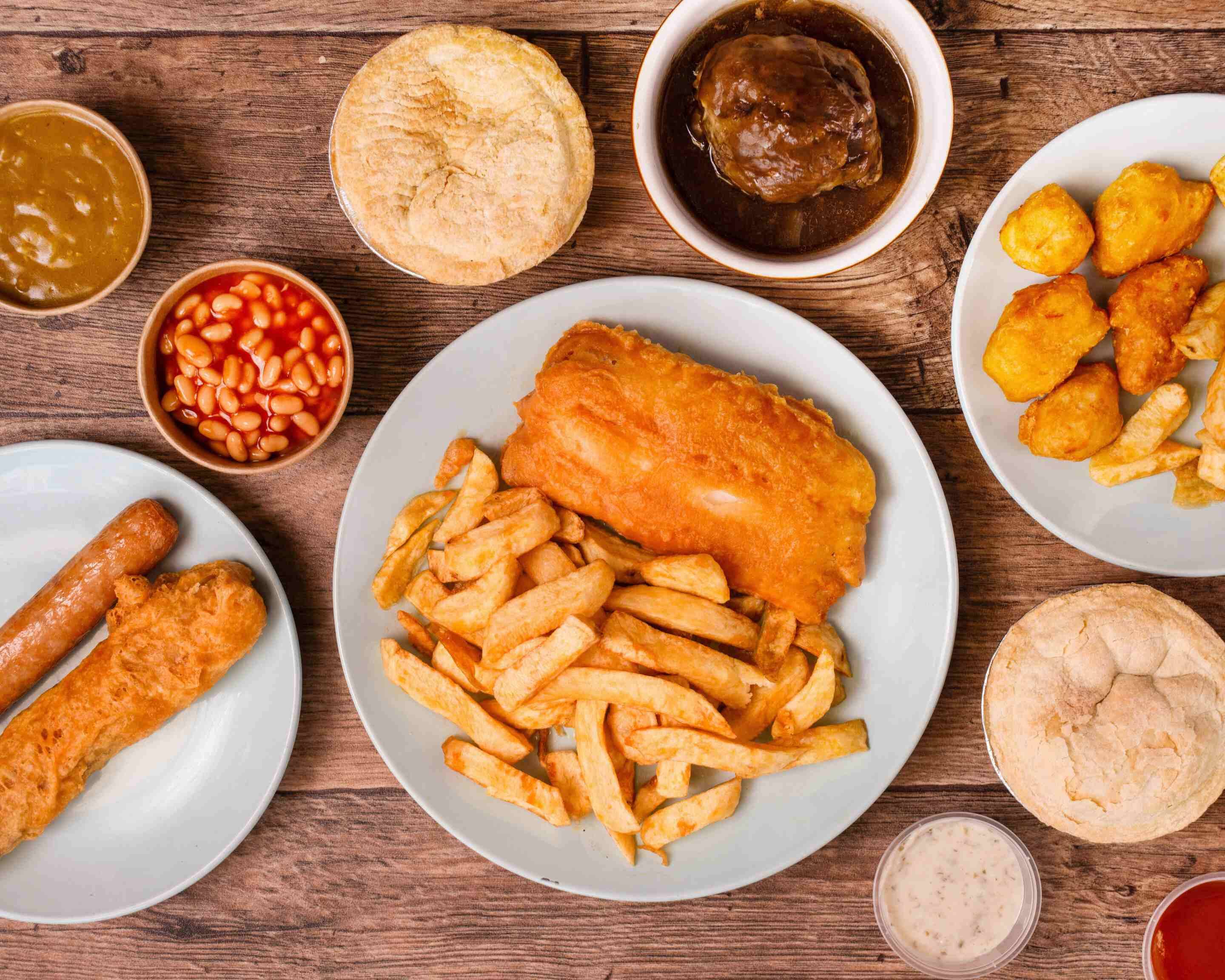 R&T Fish Bar (Glastonbury) Menu & Prices - South West, UK Delivery ...