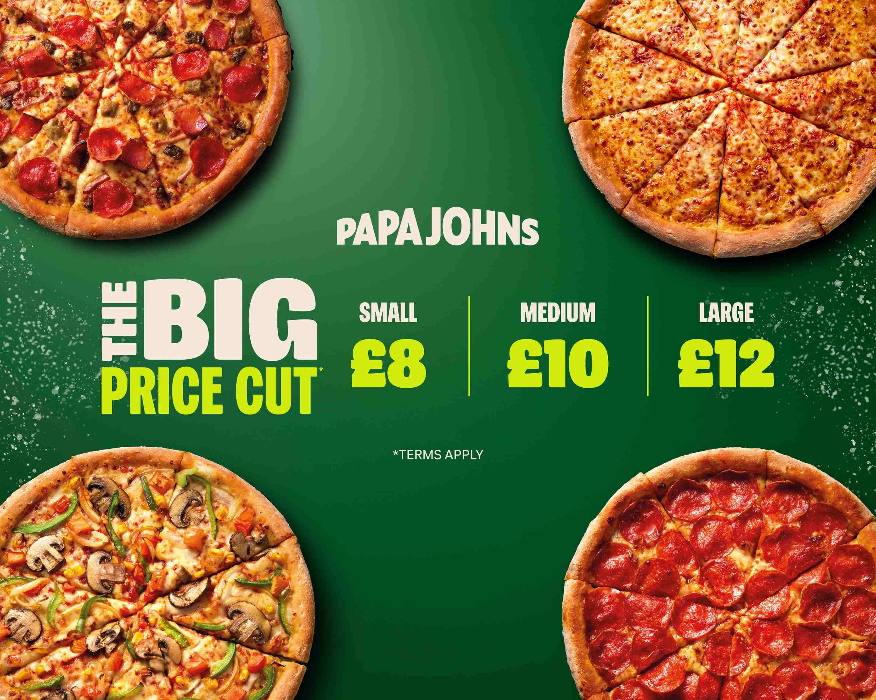 Papa Johns Pizza (Dudley) Menu & Prices - Dudley Delivery - Order with ...