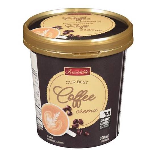 Irresistibles café créma (511 g) - coffee crema ice cream (500 ml ...