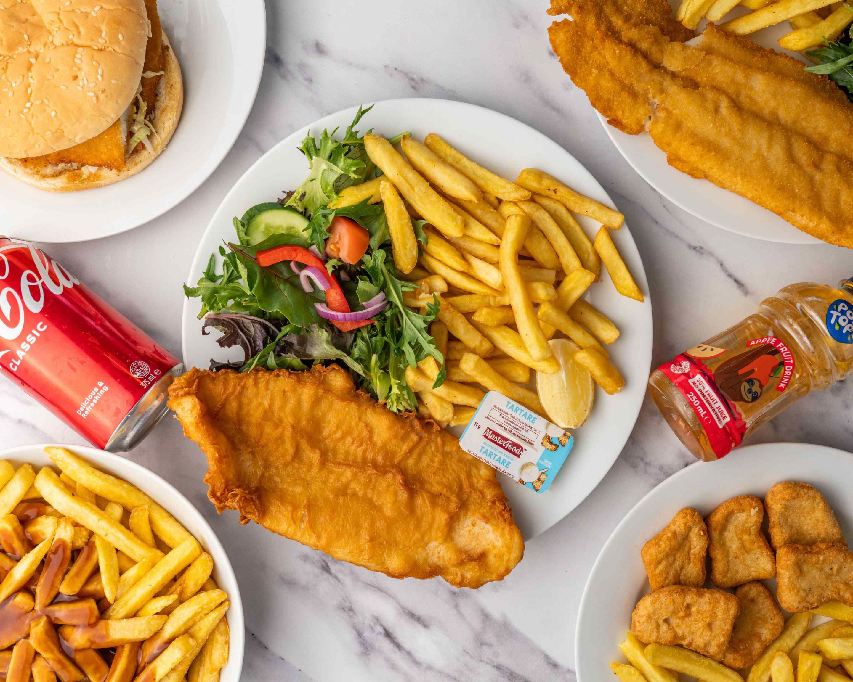 Simon’s Fish & Chips (Westfield Kotara) Menu Takeout in Newcastle ...