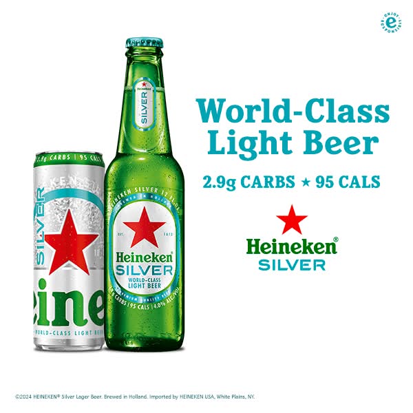 Heineken Silver Lager Beer (24 x 12 fl oz) – Refreshing Beverages ...