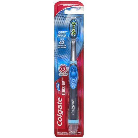 Colgate 360 360° Floss-Tip Power Toothbrush Soft Delivery Near Me ...
