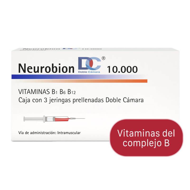 Complejo B12 Neurobion Dc 10000 10000 Jeringas Prellenadas Doble