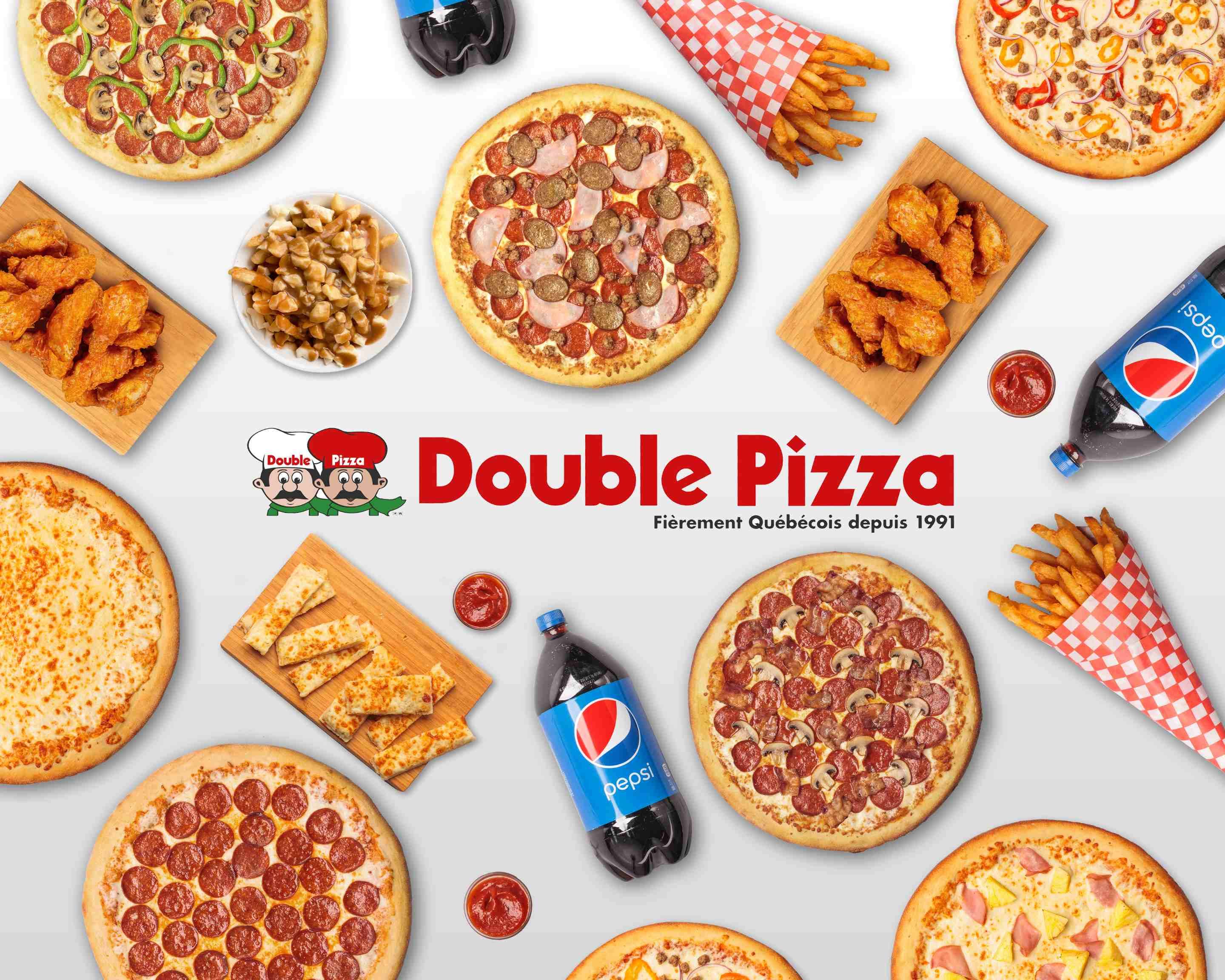 Order Double Pizza (Chabanel Ouest) - Menu & Prices - Montreal Delivery ...