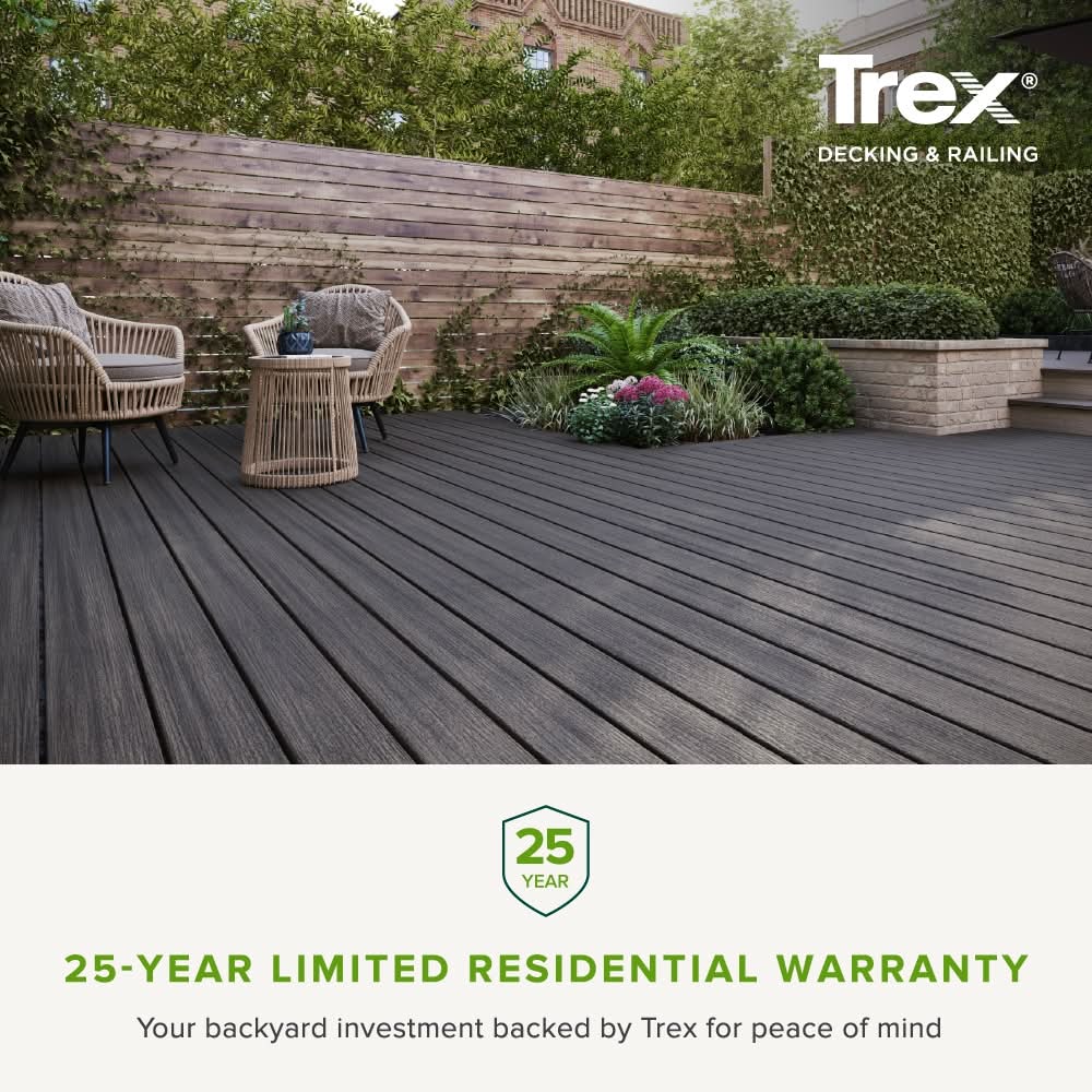 Trex Enhance Basics 1-in x 6-in x 12-ft Clam Shell Grooved Composite ...