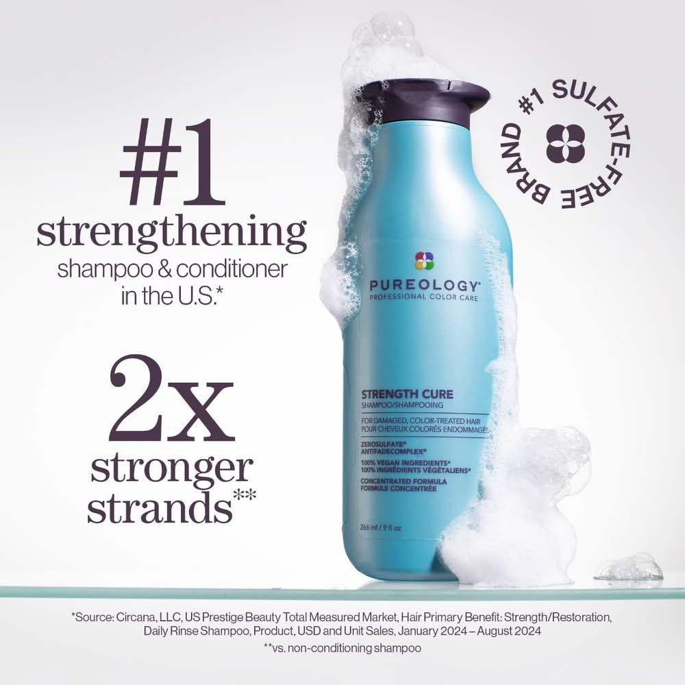 Pureology Strength Cure Shampoo For Damaged Hair Delivery Near Me ...