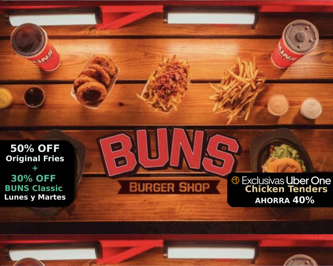 Order Buns Burger Shop (Plaza Guaynabo) Delivery in Guaynabo | Menu ...
