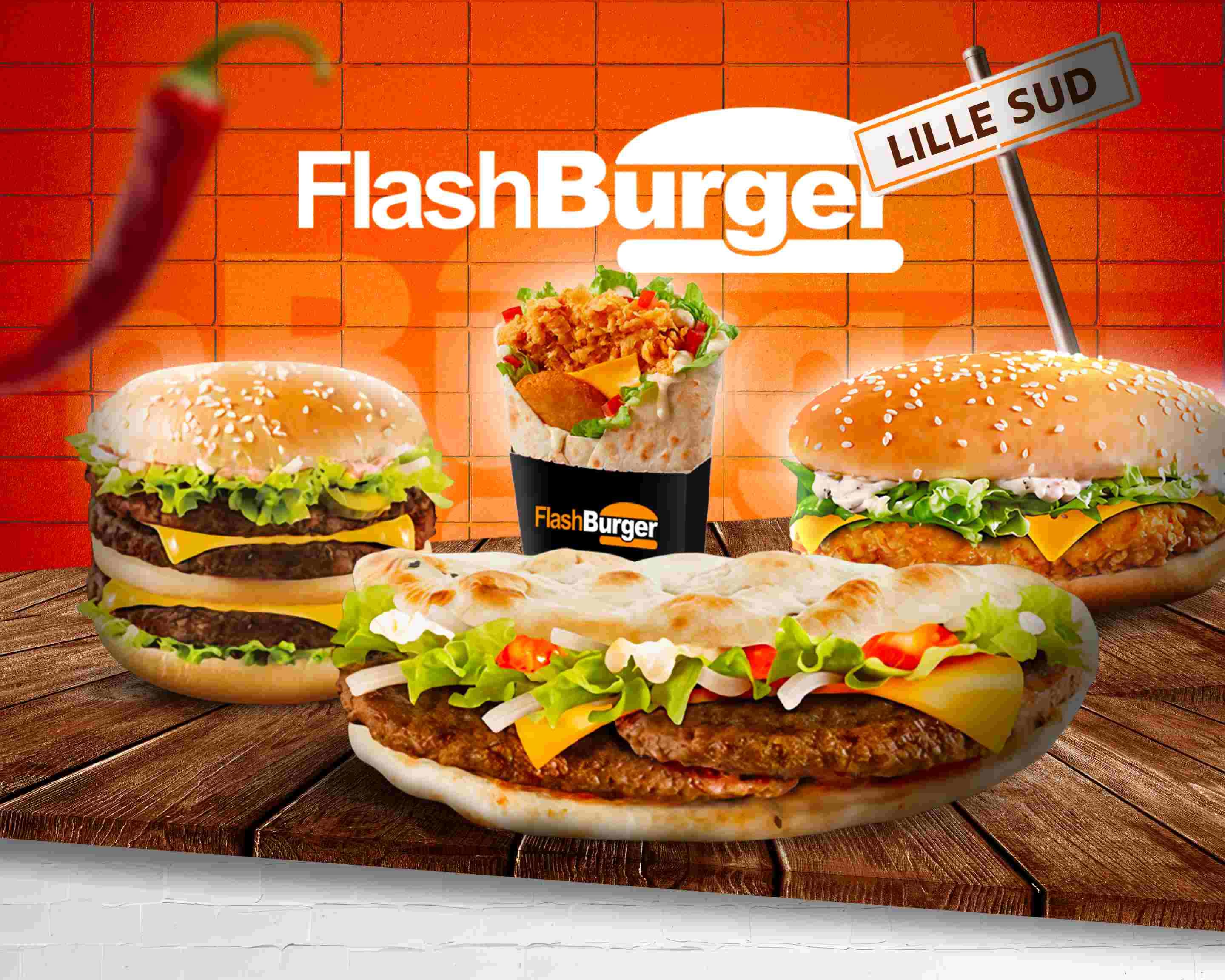 Livraison du menu Flash Burger à Lille - 【Menu et prix】 | Uber Eats