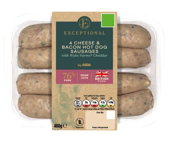 ASDA Exceptional Hot Dog Sausages Delivery Near Me | Order Online ...