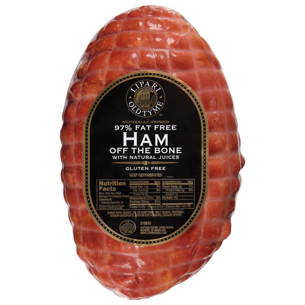 Lipari Old Tyme Off the Bone Fat Free Ham With Natural Juices Delivery ...