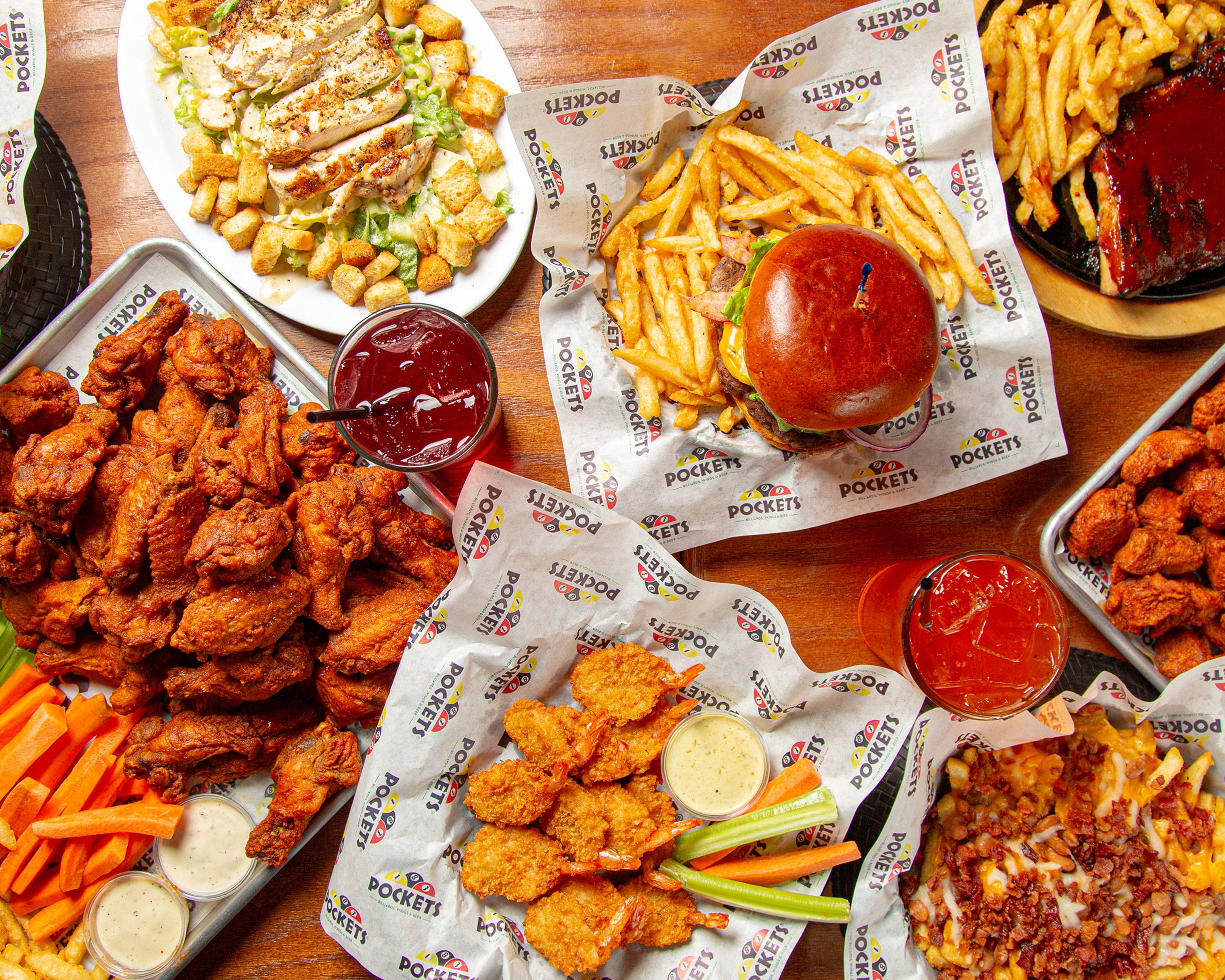 Order Pockets Billards Wings & Beer (San Pedro) Menu Delivery in San ...
