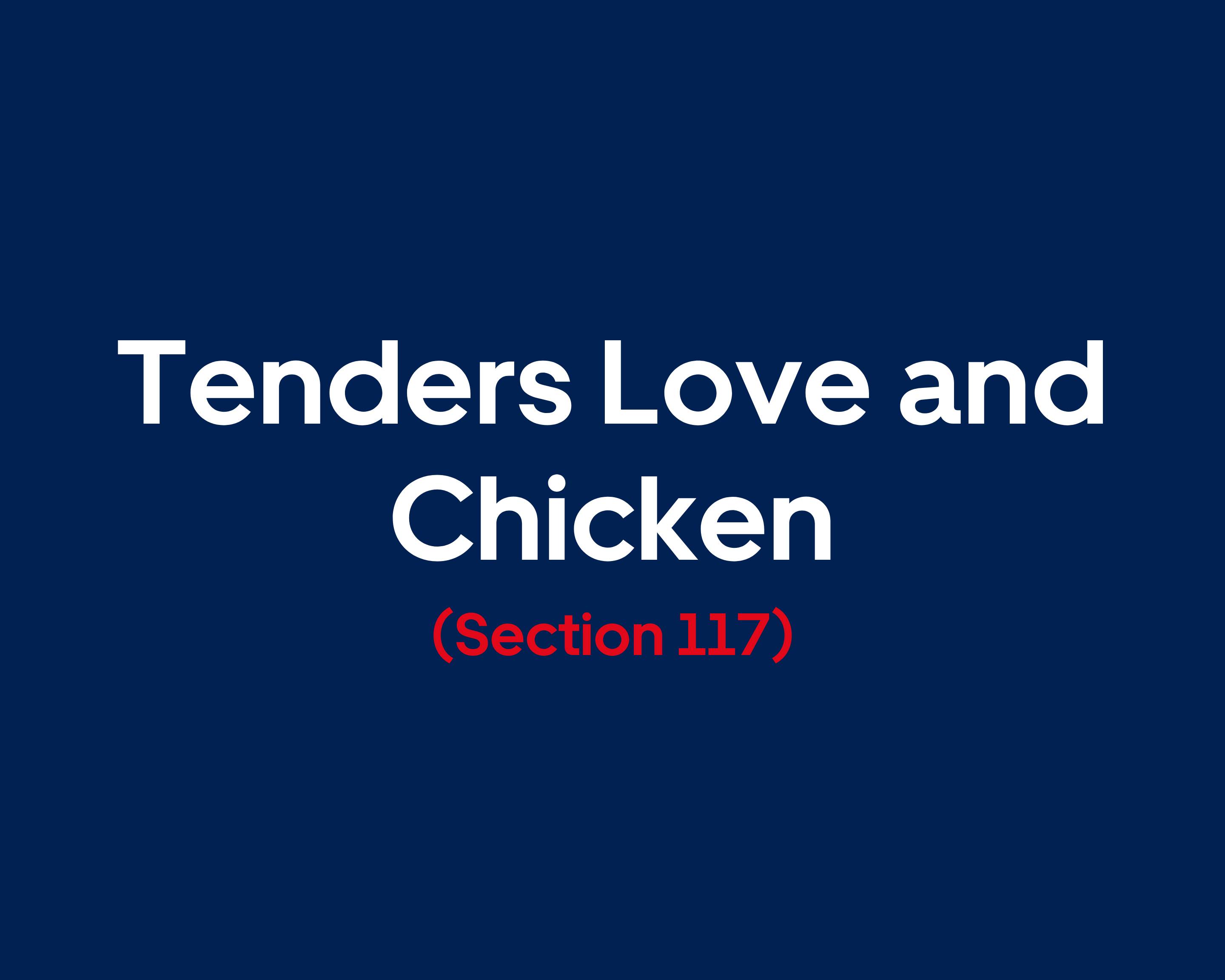 Order Section 117 - Tenders, Love and Chicken (Capital One Arena) Menu ...