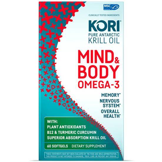 Kori Mind & Body Omega-3 Krill Oil Softgels (60 ct) | Delivery Near You ...