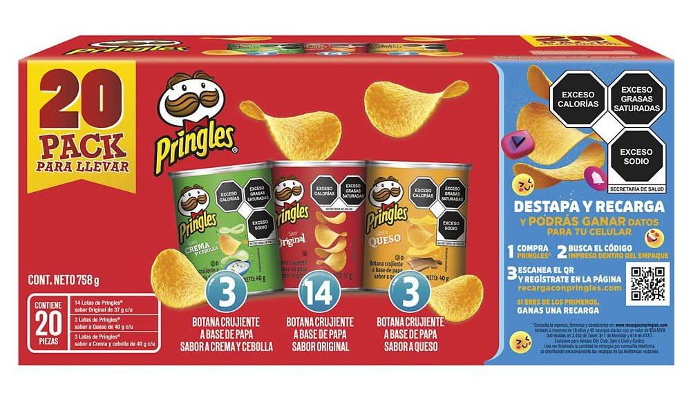 Costco - Pringles Papas fritas crujientes - Despensa a domicilio en ...