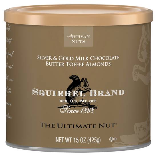 Squirrel Brand the Ultimate Nut Silver and Gold Milk Chocolate Butter ...