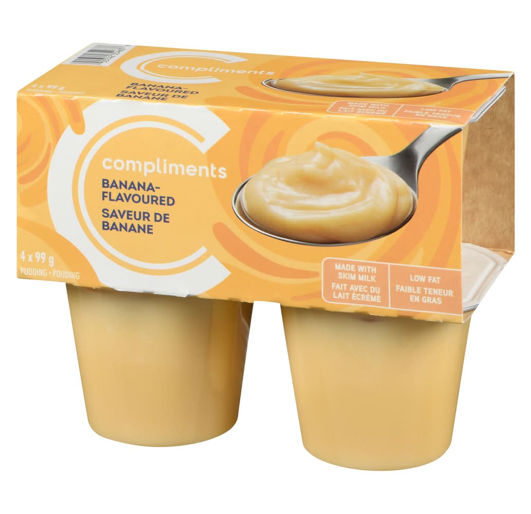 Compliments Low Fat Pudding Cups Delivery Near Me | Order Online | Uber ...