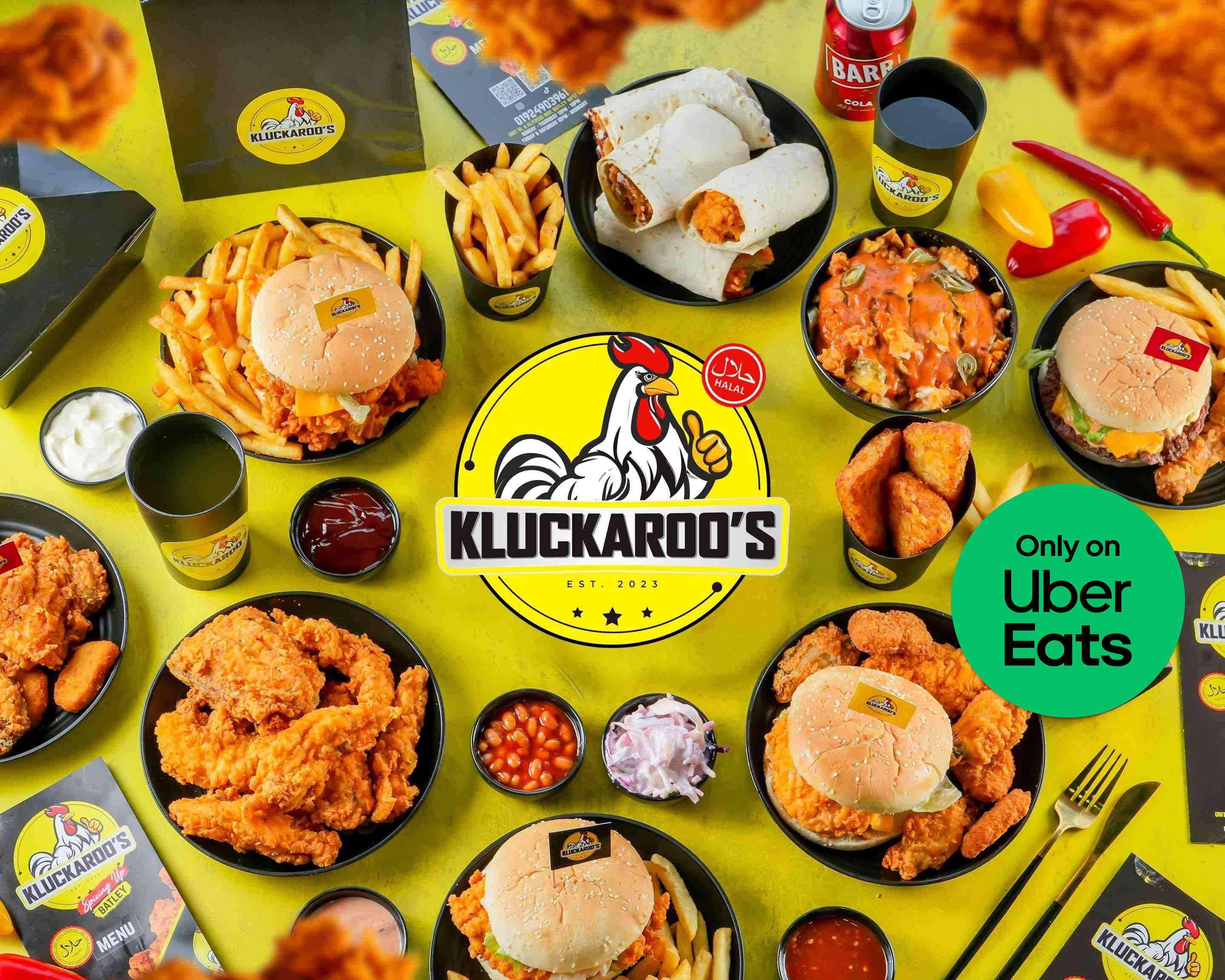 Kluckaroos Menu & Prices - Dewsbury Delivery - Order with Uber Eats