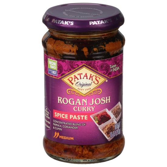 Patak's Medium Rogan Josh Curry Spice Paste | Delivery Near You | Uber Eats