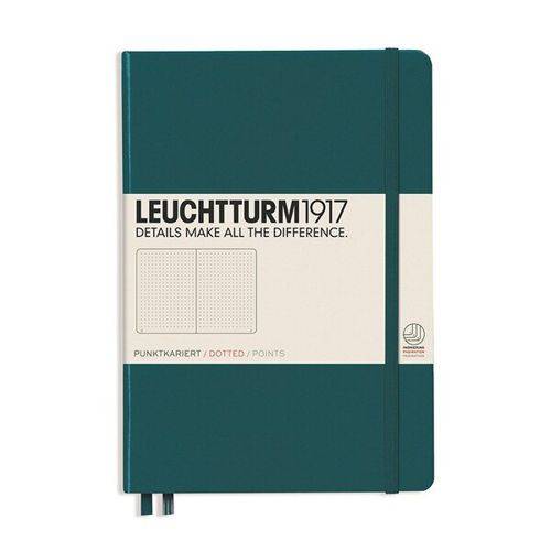 Leuchtturm1917 leuchtturm1917 medium (a5) dotted journal pacific green ...