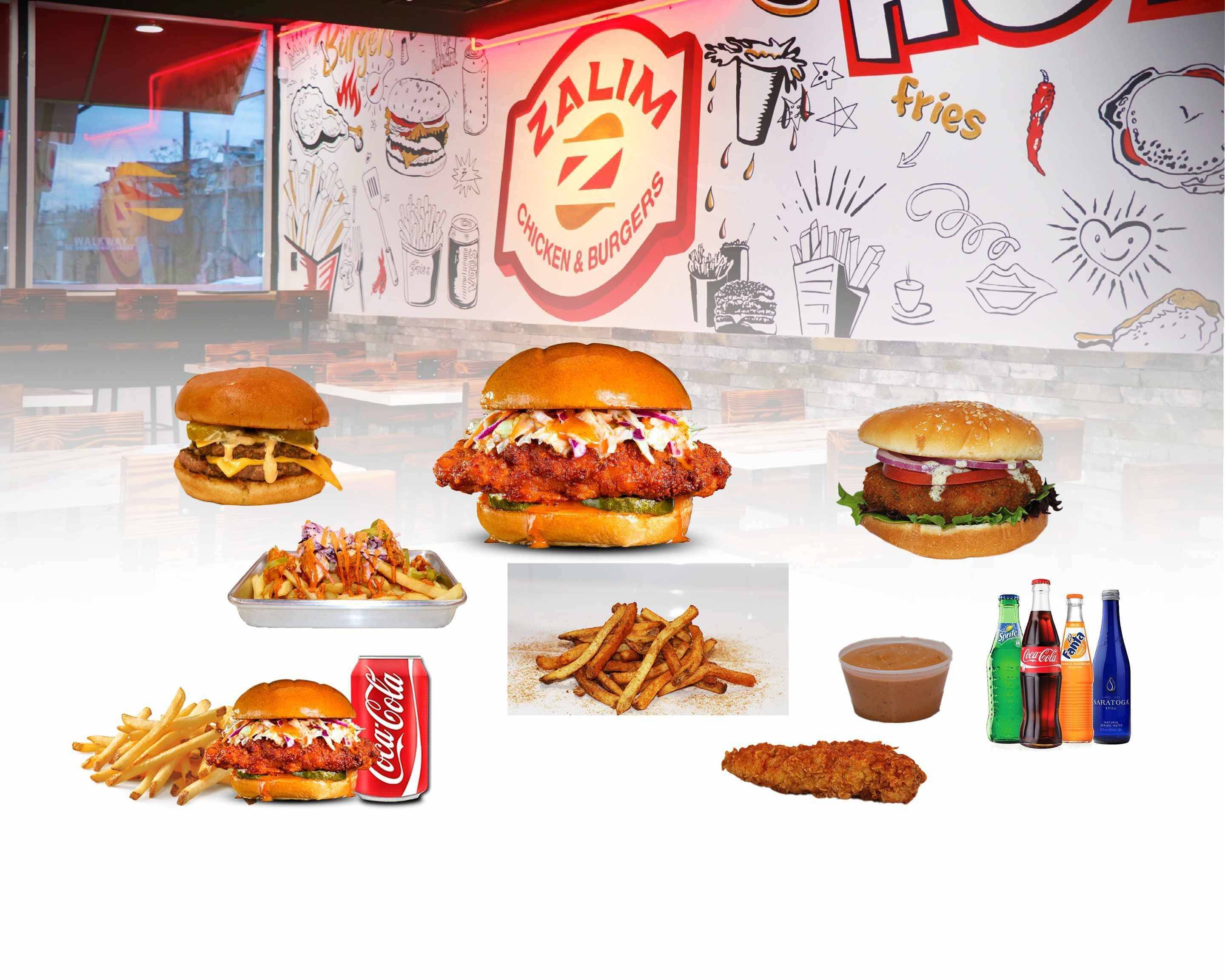 Zalim Hot Chicken & Burgers Menu New Jersey • Order Zalim Hot Chicken ...