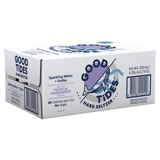 Good Tides Sparkling Water + Vodka Hard Seltzer Delivery Near Me ...