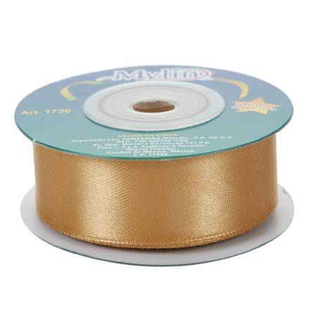 Mylin listón satinado doble cara 23mm - oro (10m) | Delivery Near You ...