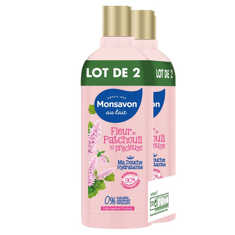 Monsavon Gel douche au lait fleur de patchouli - Livraison en moins de ...