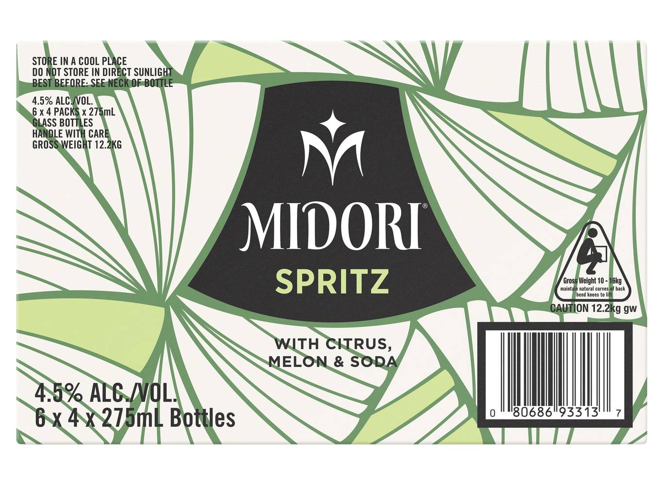 Midori Spritz Citrus Melon Soda Drink Mix Delivery Near Me | Order ...
