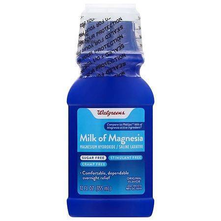Walgreens Original Flavor Sugar Free Regular Milk Of Magnesia ...