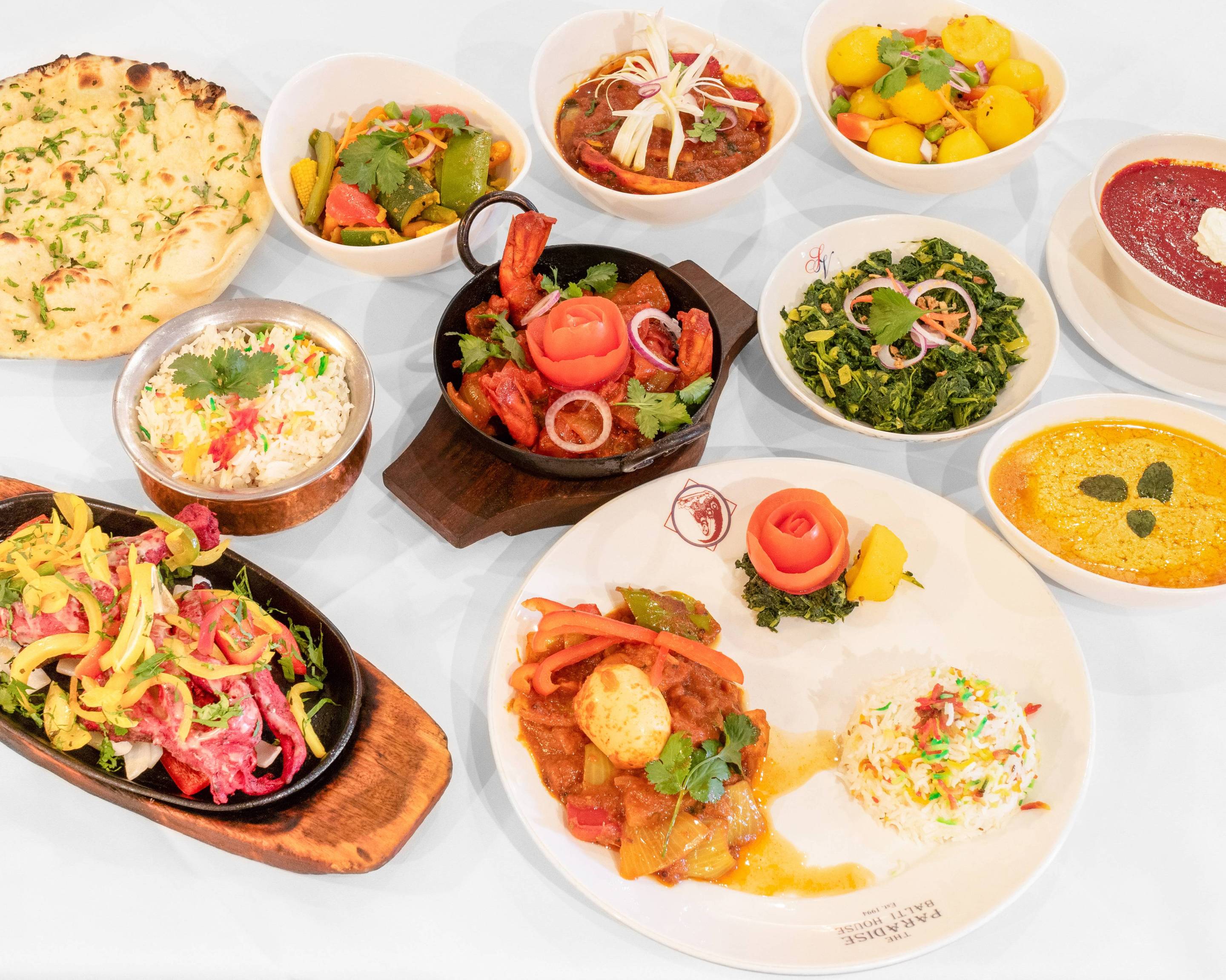 Paradise Balti House Restaurant Menu - Takeaway in Petersfield ...