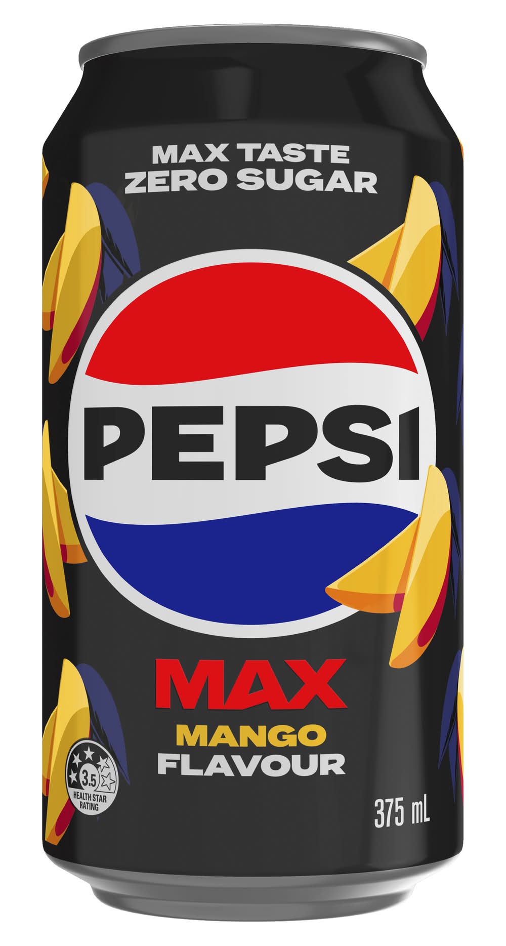 Coles - Pepsi Max Zero Sugar Soda, Mango (10 x 375mL) - Delivery in ...